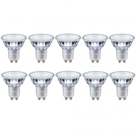 10 x Philips CorePro LED spot GU10 LED 4.6-50W Glas 2700K
