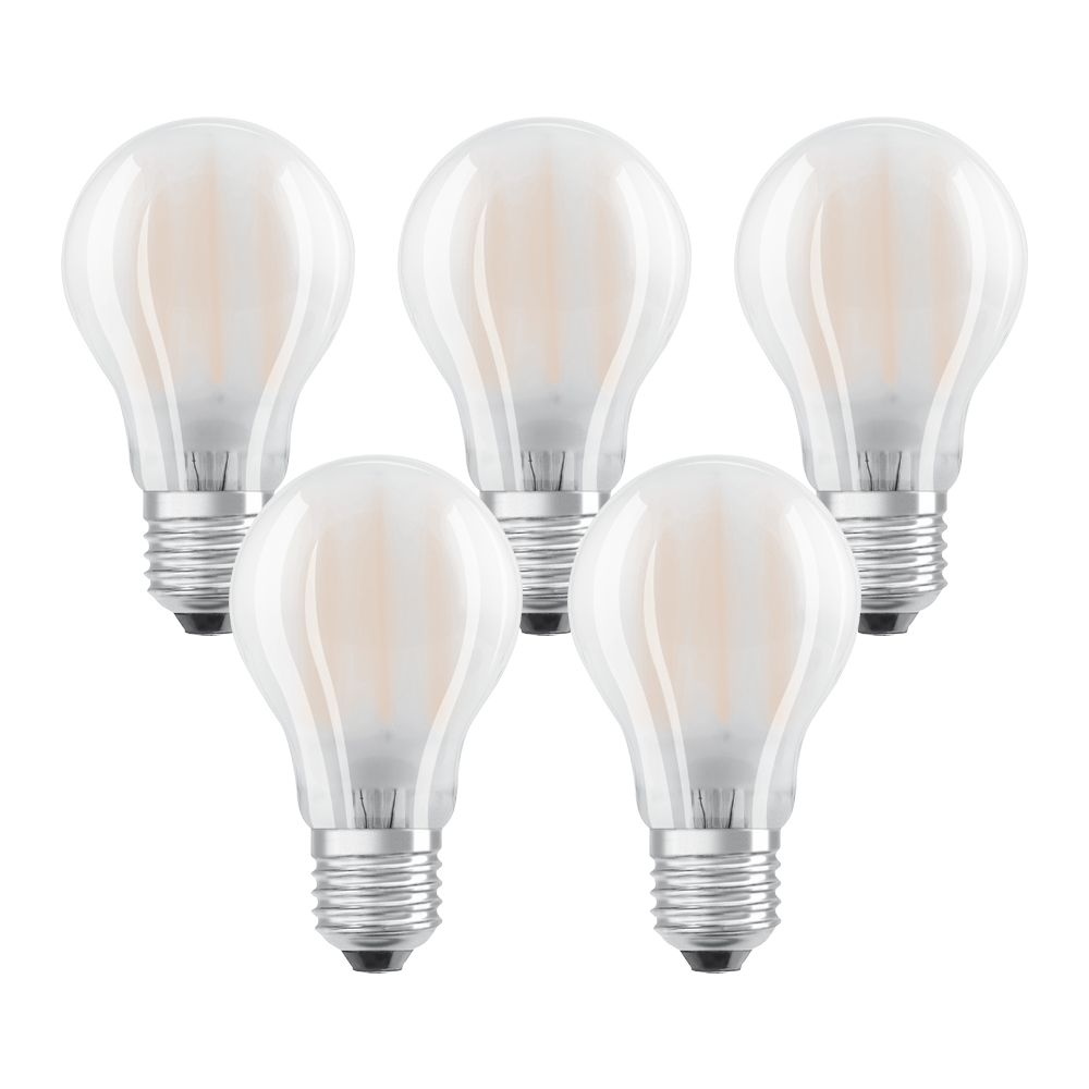 5er PACK Osram LED Leuchtmittel E27 Matt Filament 7W warmweiss wie 60W 806 Lumen