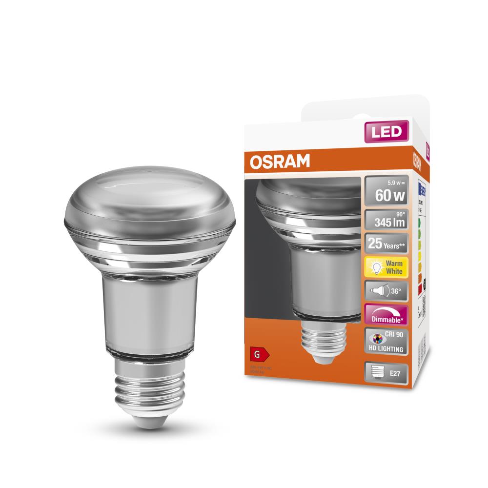 OSRAM LED SUPERSTAR R80 60 dimmbar 36° 5,9W CRI90