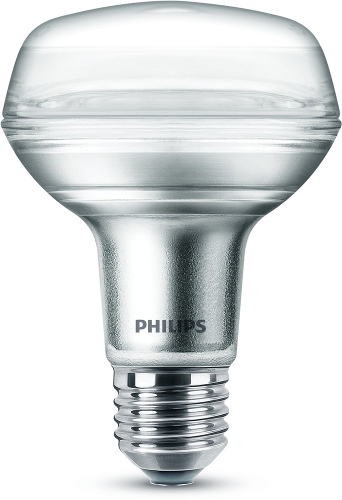 PHILIPS E27 LED R80 Reflektorlampe 4W wie 60W 36°-Abstrahlwinkel ...