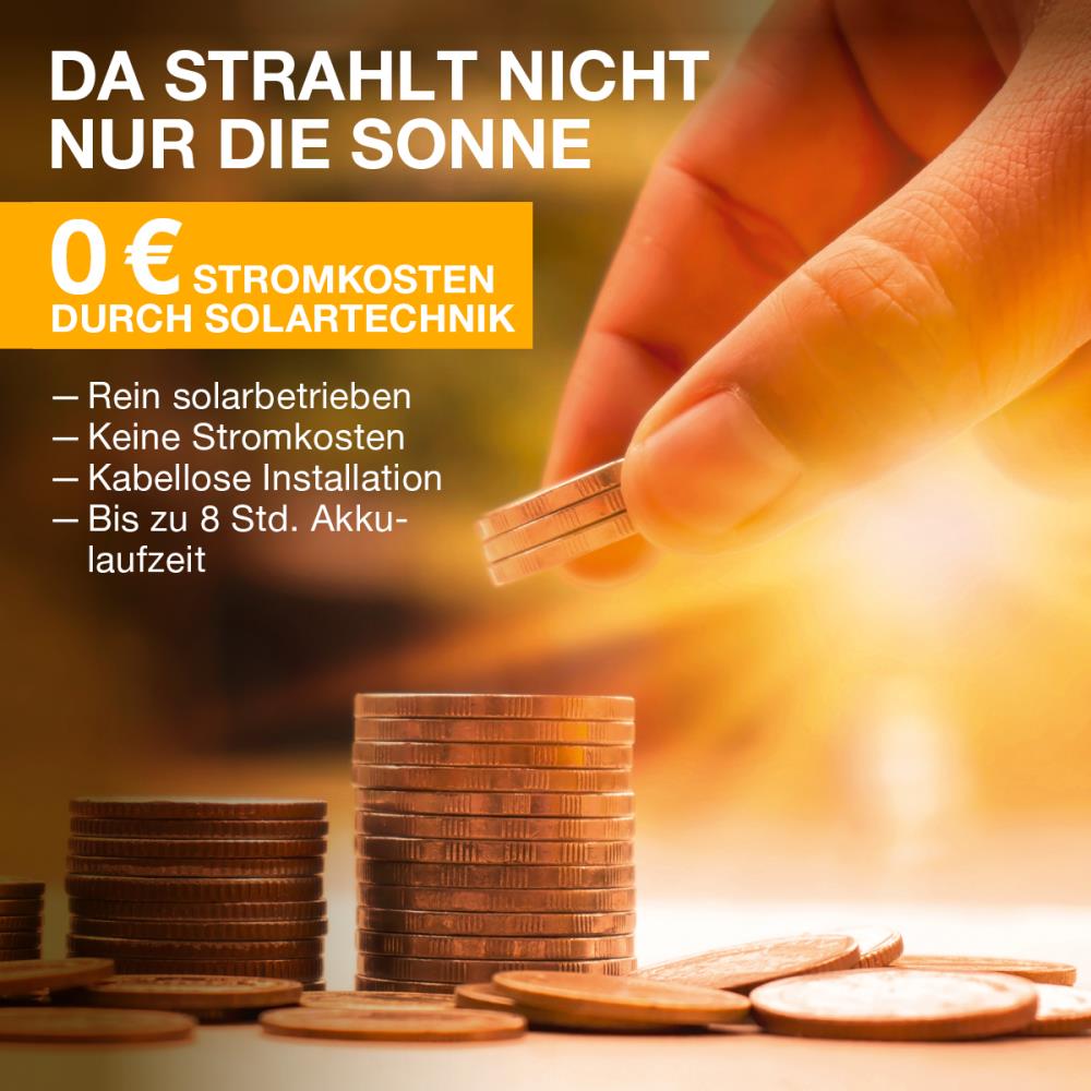 LEDVANCE Solar LED Außen Fluter ENDURA FLOOD mit Sensor 10W 4000K