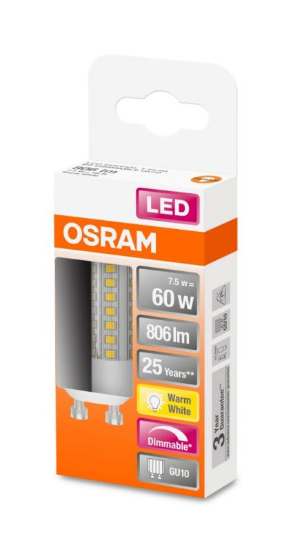 Osram GU10 LED T Slim dimmbar wie 60W 2700K